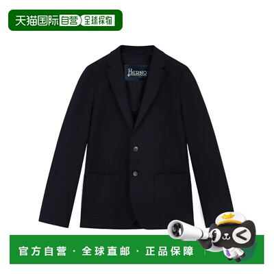 香港直邮HERNO 男士西服 GA000207U128089200 SS2026 黑色 单排扣