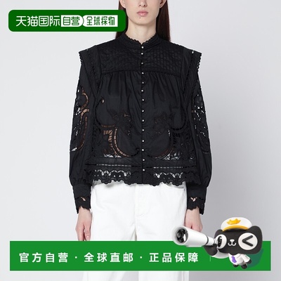 香港直邮FARM RIO 女士 Richelieu 黑色棉质衫 351180COL0002