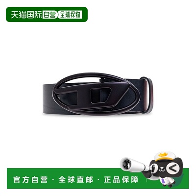 1h可退 香港直邮Diesel 迪赛 男士 椭圆形 D 形扣皮带 X08516P813