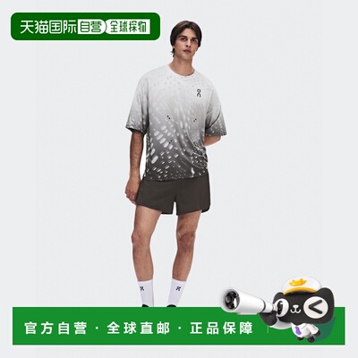 自营欧洲直邮On昂跑 Performance Volt男士深咖色聚酯纤维褶皱反