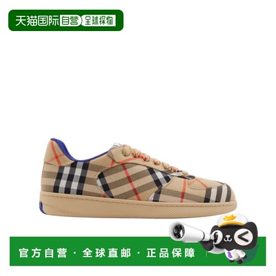 香港直邮BURBERRY/博柏利 男士 Terrace格纹低帮板鞋 crov