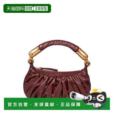 香港直邮Balmain 巴尔曼 女士 Ebene Ruche 细节迷你手提包 GN0BS