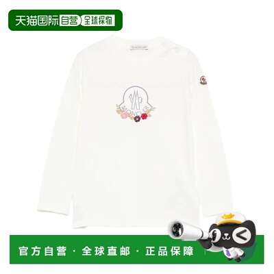 香港直邮Moncler 盟可睐 女童 MANICHE LUNGHE T恤童装 L29518D00