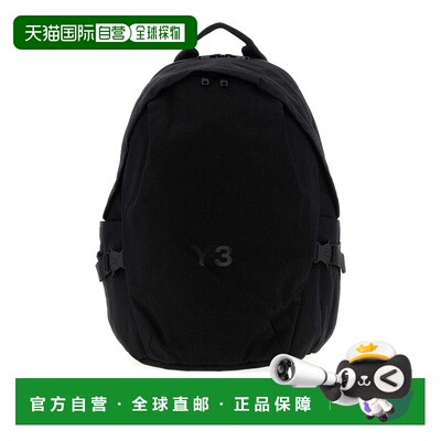 1h可退 香港直邮Y-3 男士双肩包 JW6215 CO 黑色 logo双肩包