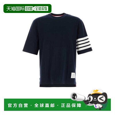 香港直邮THOM BROWNE 男士T恤 MJS168G07862415 CO 蓝色 Navy blu