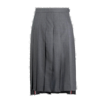 香港直邮Thom Browne 条纹褶饰半身裙 FGC400V00626a字裙