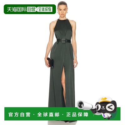 1h可退 香港直邮Tom Ford 汤姆 福特 女士 长款挂脖连衣裙 AB3629