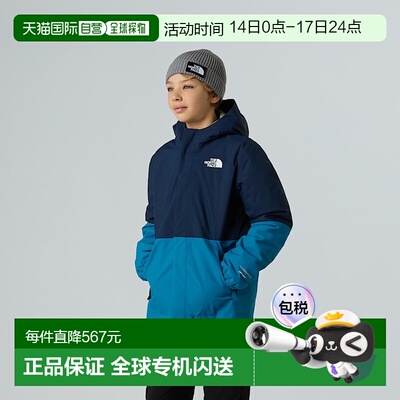 欧洲直邮北面 Antora男童防水保暖夹克 THE NORTH FACE抓绒外套