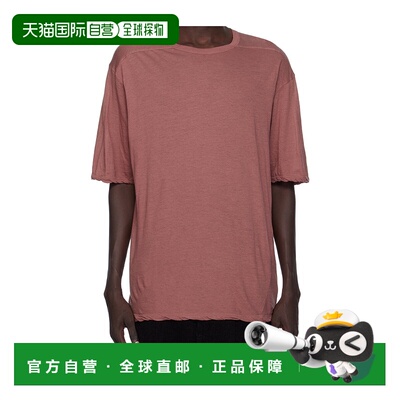 香港直邮Rick Owens 圆领短袖 T 恤 RU02E1232UC