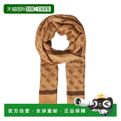 1h可退 欧洲直邮GUESS 女士围巾 AW5341POL03LTL AW2026 棕色 KAT