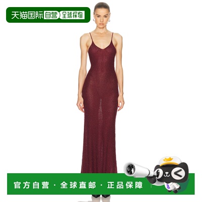 1h可退 香港直邮GabrielaHearst/Florian女士中长连衣裙吊带长裙