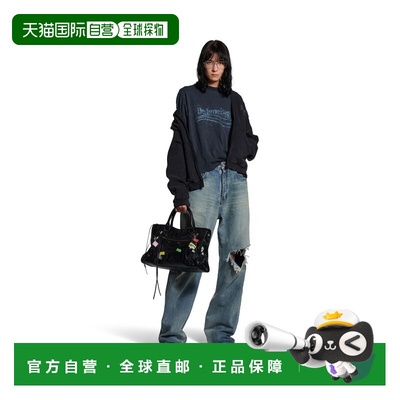 欧洲直邮BALENCIAGA (2025新品) 女士 Washed Crayon 政治版型中T