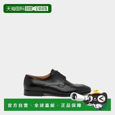 自营欧洲直邮Bally巴利 Regent男士黑色皮革德比鞋