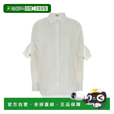 香港直邮LOEWE 女士衬衫 S540Y05XC9WHITE AW2025 白色 White cot