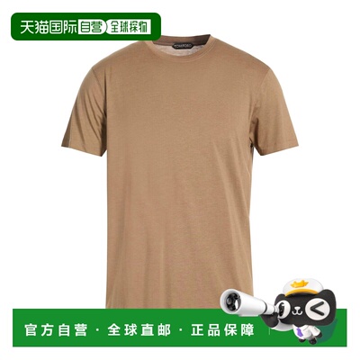 1h可退 香港直邮Tom Ford 汤姆 福特 男士 T恤 brown棕色 舒适时