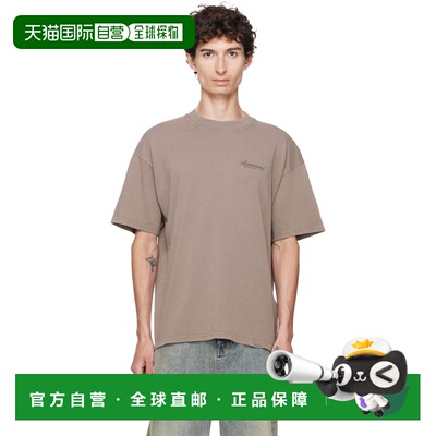 香港直邮Represent 男士 棕色 Printed Owners Club Script T恤 O
