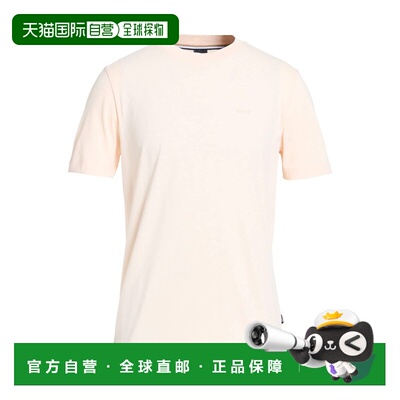 香港直邮BOSS 波士 男士 基础款T恤 pink粉色 舒适时尚