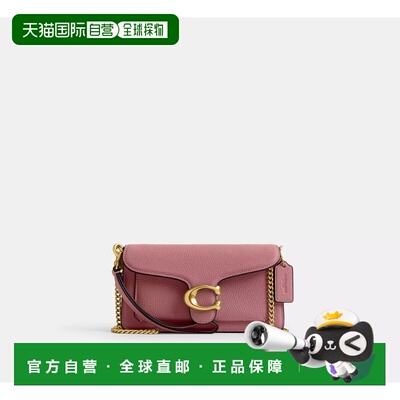 自营欧洲直邮Coach蔻驰 女士棕色Tabby 19 链条单肩包