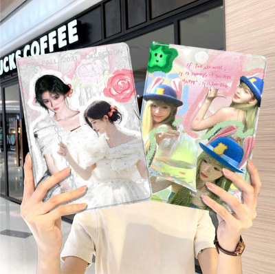 鞠婧祎ipad10保护套pro2024款11寸5苹果air7平板mini6壳4迷你3适用2三折2020带笔槽8第9代2021女生2018周边九