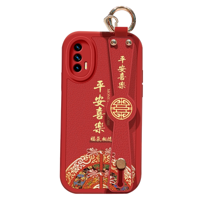 真我GTNeo5中国风小羊皮保护壳