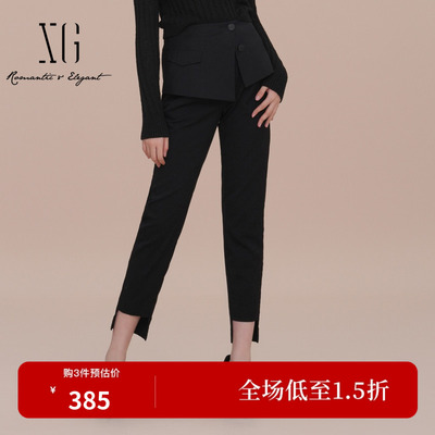 XG雪歌女装2026年新款休闲裤XK102036A290