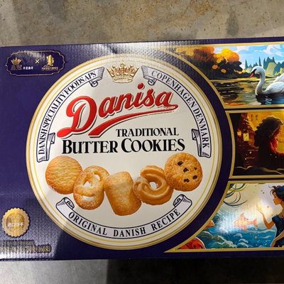 DANISA皇冠丹麦曲奇饼干安徒生博物馆联名礼盒装 913g 原味【kl】