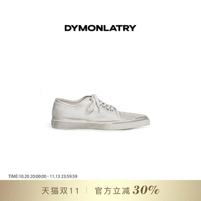 DYMONLATYR脏脏系带平底尖头板鞋