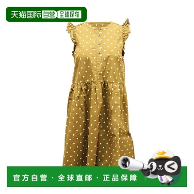 自营Madewell 棕褐色棉质无袖波点印花连衣裙 - 棕色 【美国奥莱