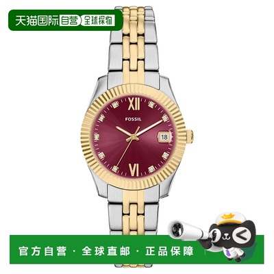 自营Fossil Women's Scarlette Red Dial Watch - red 美国奥莱直