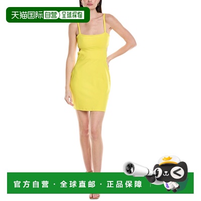 自营susana monaco Side Slit Tank Mini Dress - yellow 美国奥