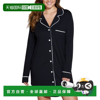 自营Cosabella Bella Sleepshirt - black 美国奥莱直发睡衣