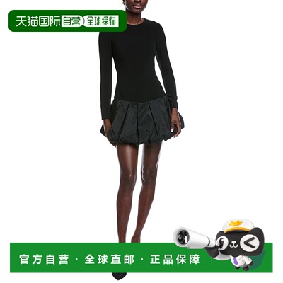 自营Carla Ruiz Mini Dress - Black A字裙连衣裙美国奥莱直发