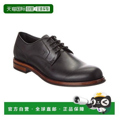 自营tod'sTOD’s Leather Derby - black 美国奥莱直发皮鞋德比鞋