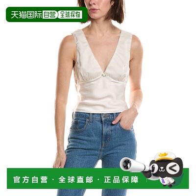 美国直邮自营NIA Celia上衣-白色 美国奥莱直发女装性感