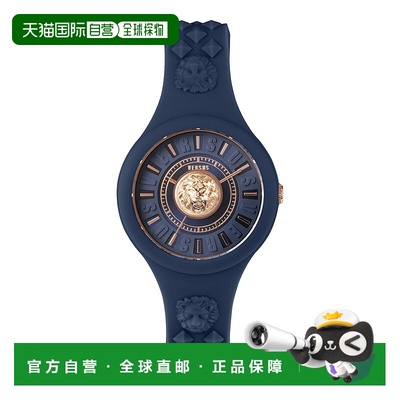 自营 versus versace火岛狮子表带手表 - 蓝/蓝/蓝 美国奥莱直发