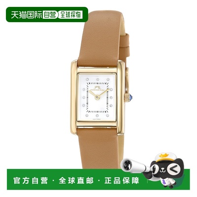 自营 Porsamo Bleu女式Karolina真皮表带手表1082CKAL-米色 美国