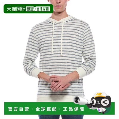 自营Faherty晒黑竹节连帽衫-蓝色 美国奥莱直发