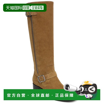 自营Vince Leighton Leather Boot - Tan 长筒靴美国奥莱直发