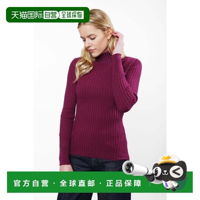 自营in2Cotton Cashmere Blend Long Sleeve Rib Turtleneck Pull