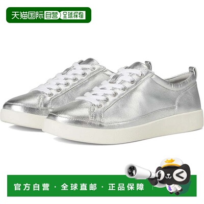 自营Women's Vionic Winny Sneakers Silver Leather Comfort Cas