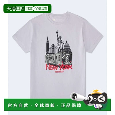 自营Aeropostale New York Subway Graphic Tee - grey 72 美国奥