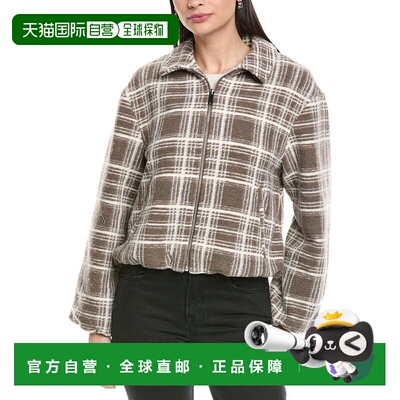 自营Vince Camuto Cropped Bubble Jacket - beige 美国奥莱直发
