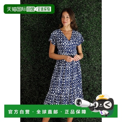 自营duffield lane海军Bowline中的Imani连衣裙-海军 美国奥莱直