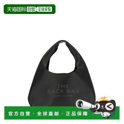 自营marc jacobsThe Sack Rounded Triangular Shoulder Bag - bl