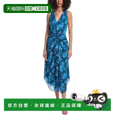 自营Ramy Brook Athena Midi Dress - navy 美国奥莱直发连衣裙