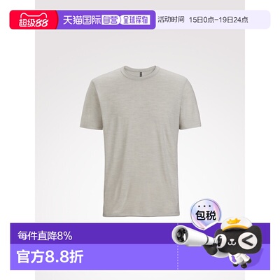 加拿大直邮Arc'teryx Veilance 男士精纺美利奴羊毛短袖T恤