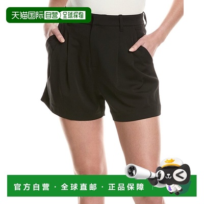 自营 A.L.C.查尔斯羊毛混纺短款-黑色 美国奥莱直发短裤西装裤