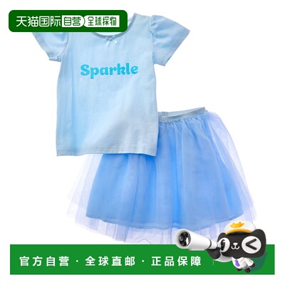 自营Rachel Riley Sparkle Tulle Set - blue 美国奥莱直发