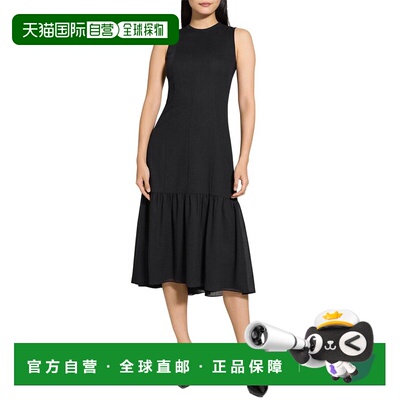 自营Theory Tie Neck Dress - Black 连衣裙美国奥莱直发