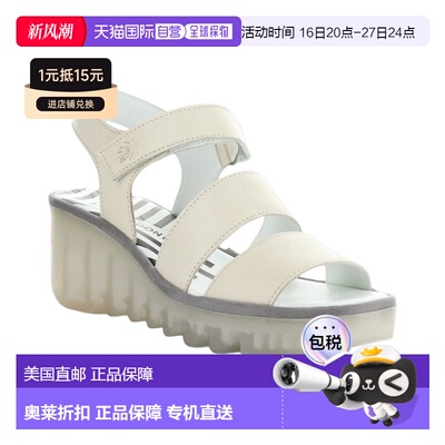 自营FLY London Bexy Leather Sandal - white 美国奥莱直发女鞋